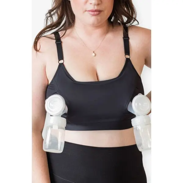 DAVIN & ADLEY Amelia Pumping And Nursing Bralette - Black