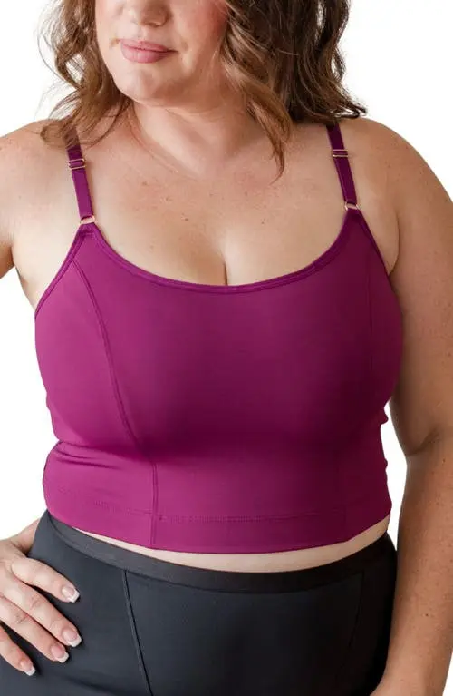 DAVIN & ADLEY Amelia Pumping And Nursing Crop Cami - Plum
