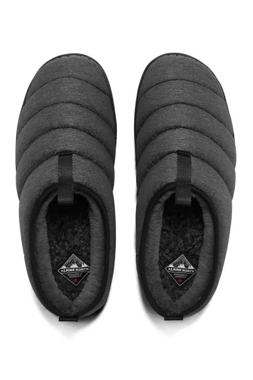 ALPINE NORTH Seatoninsulated Puffer Slippers - Grey