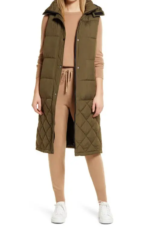 Nordstrom Mix Quilt Puffer Vest