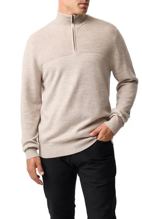Rodd & Gunn Quail Rise Merino Wool Quarter Zip Sweater