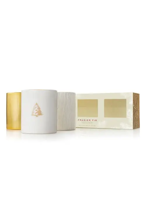 THYMES Gilded Collection Set Of Three Votive Candles