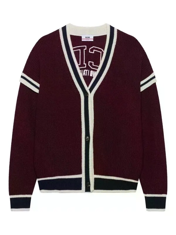 Gcds Striped Button Cardigan