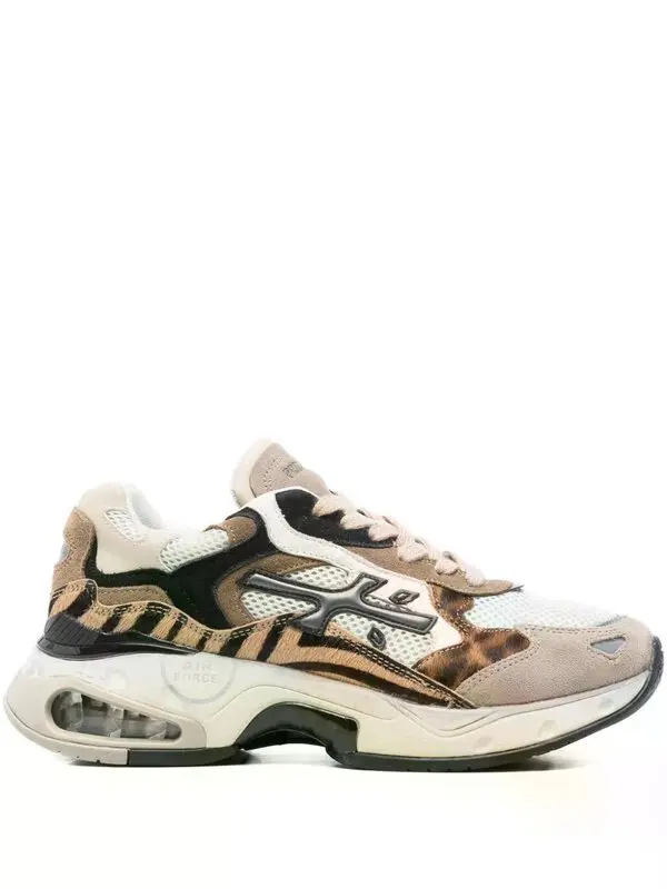 Premiata Sharky-d Tiger-print Sneakers