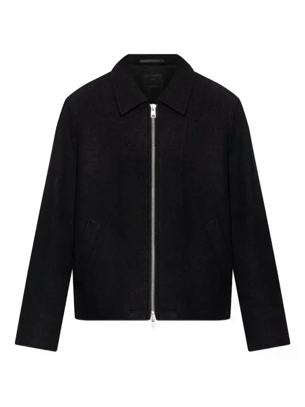 All Saints Zip-front Wool Jacket