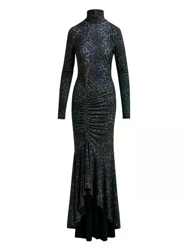 Essentiel Antwerp Ibys Ruched Asymmetric Maxi Dress