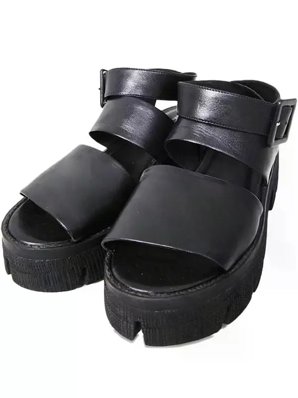 GLORIA COELHO Double-strap Platform Sandals