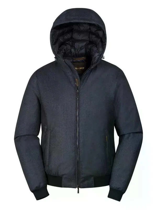 MOORER Oniro-ffl Hooded Zip-up Down Jacket