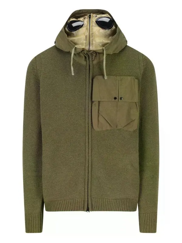 C.P. COMPANY Zip-up Patch-pocket Hoodie