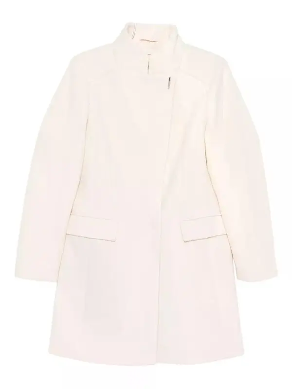 Liu Jo Logo-plaque Funnel-neck Coat