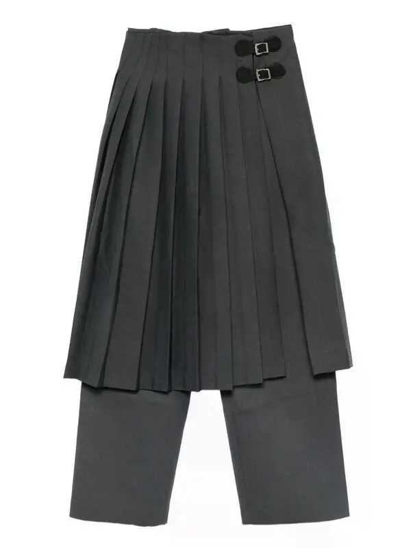 CHARLES JEFFREY LOVERBOY Pleated Wide-leg Trousers