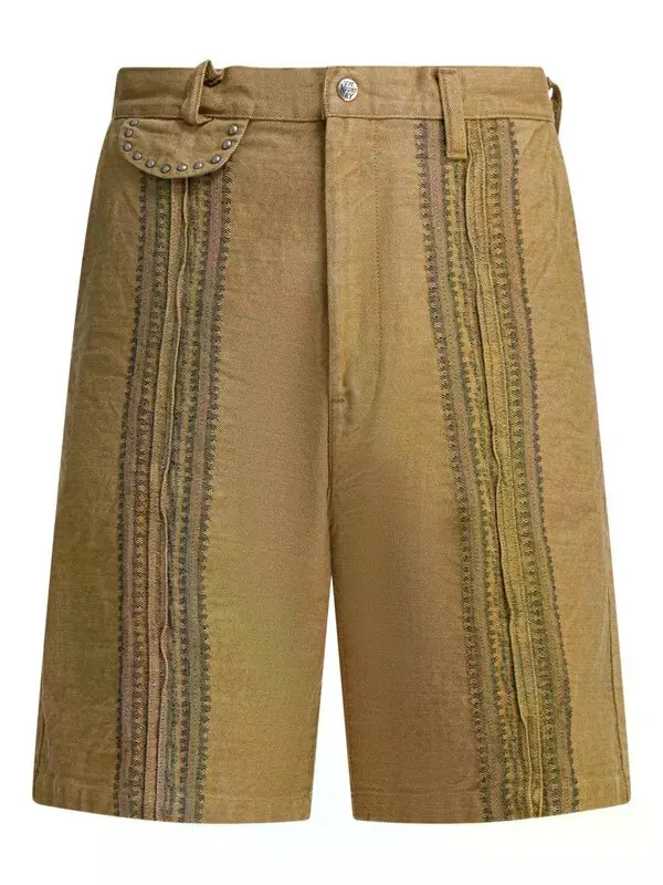 Kapital Studded Panel Shorts