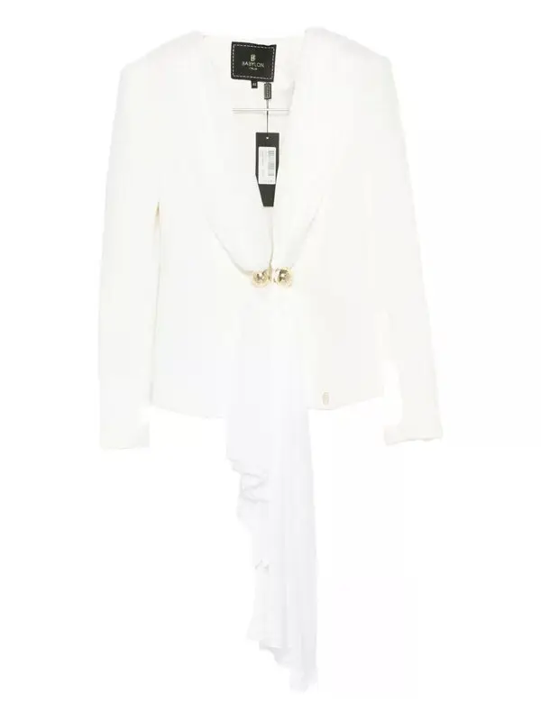 BABYLONE PARIS Bead-embellished Draped Jacket