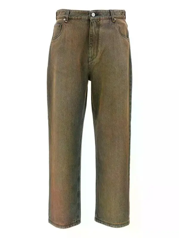 Fendi Button Washed Jeans