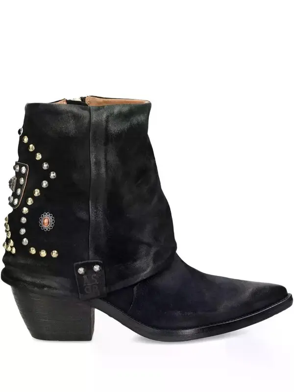 A.S.98 Studded Heeled Boot