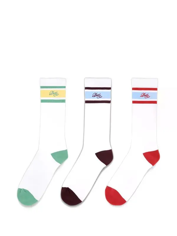 Drole De Monsieur Stripe Set-of-three Socks