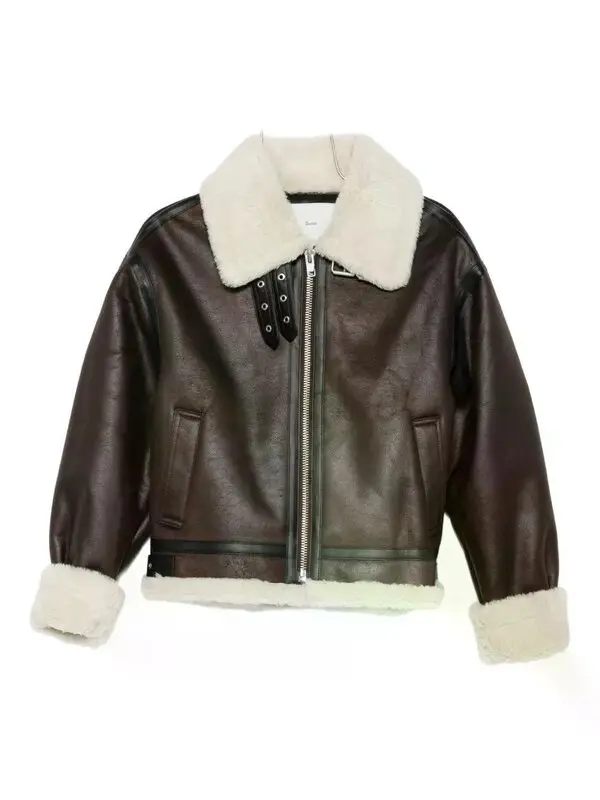 DUNST Shearling-collar Jacket