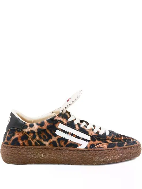 PURAAI Polly Tab Leopard-print Sneakers