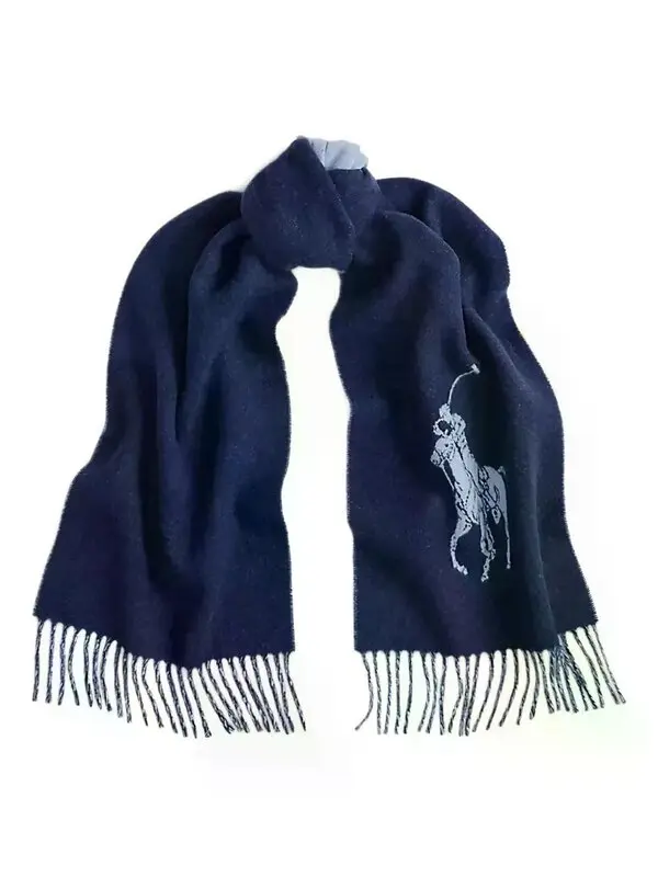 Ralph Lauren Fringed Motif Scarf