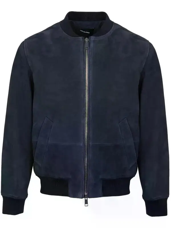 YVES SALOMON Suede Bomber Jacket