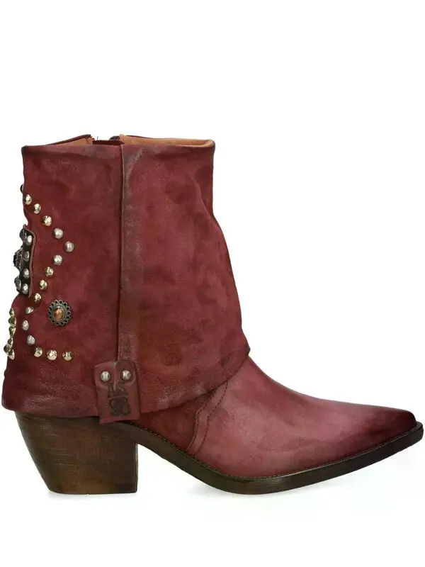 A.S.98 Studded Heeled Boot