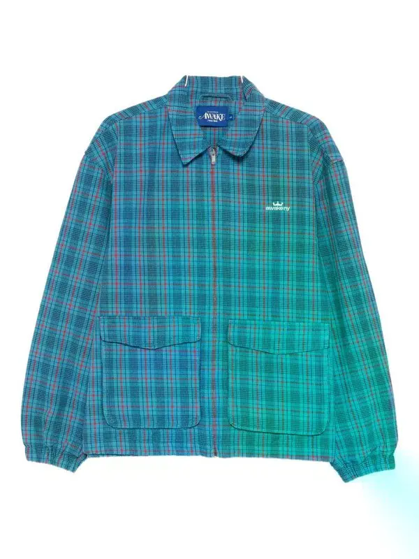 AWAKE NY Checked Bomber Jacket