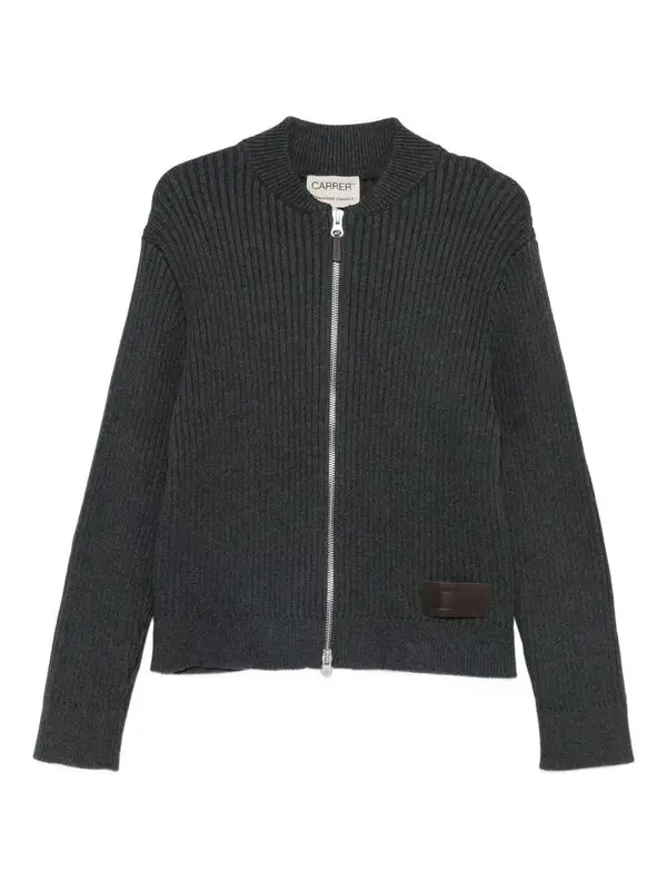 CARRER Ribbed Zip Bomber Jacket