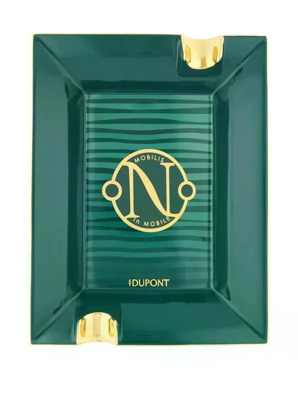 S.t. Dupont Striped Rectangular Ashtray