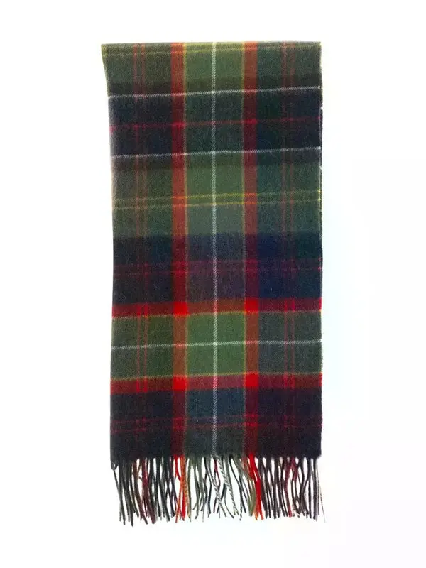 Barbour Tartan Fringed Scarf
