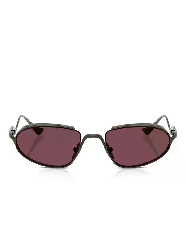FERRARI Oval-frame Asymmetric Sunglasses