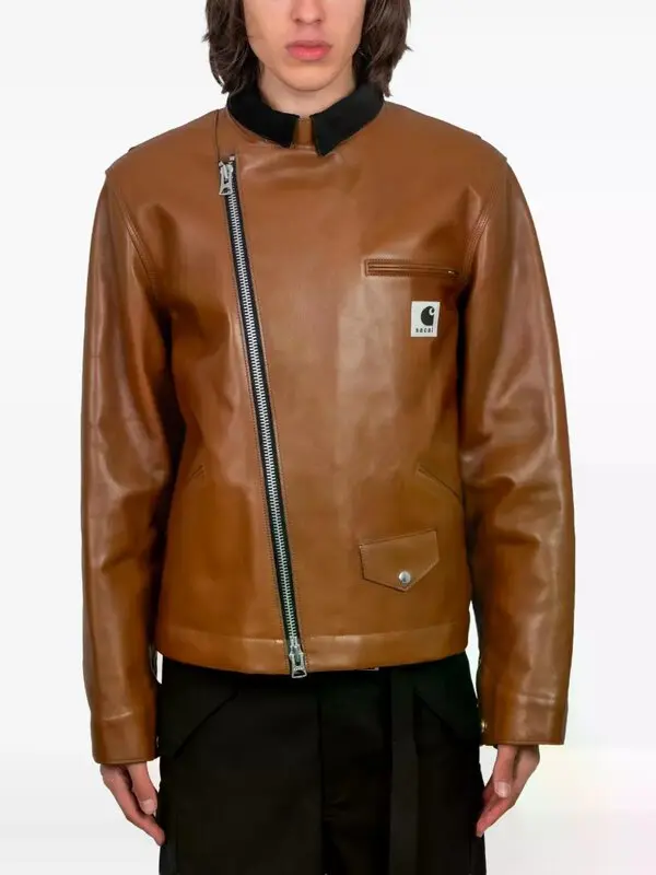 Sacai X Carhartt Wip Leather Jacket