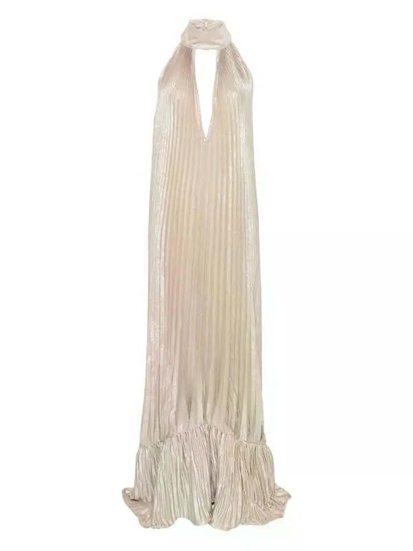 L'IDEE Pleated Ruffled Dress