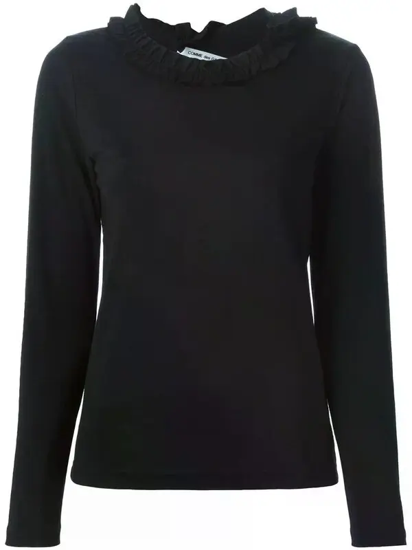 Comme Des Garçons Ruffle Neck Sweater