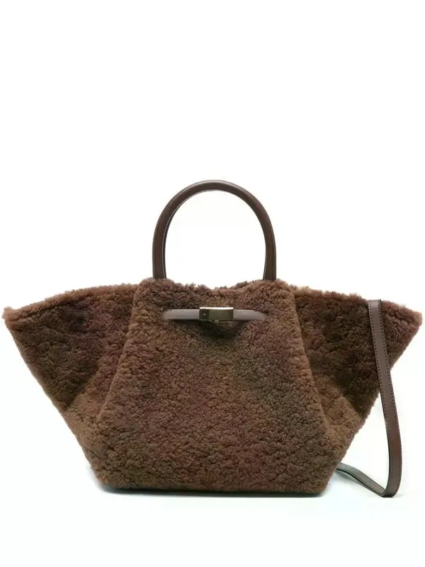 DEMELLIER Midi New York Shearling Tote Bag