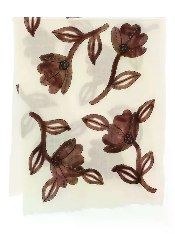 SGOMBERO CANTINE Floral-print Scarf
