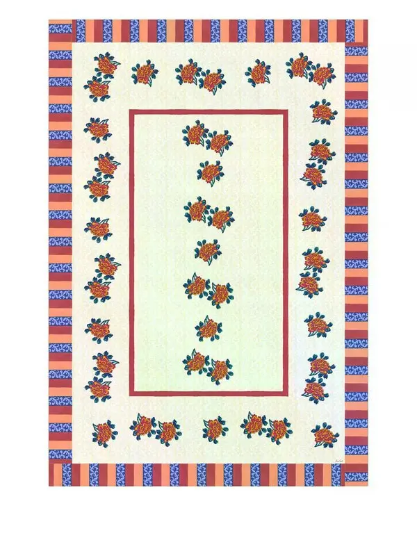 LISA CORTI Floral-print Tablecloth