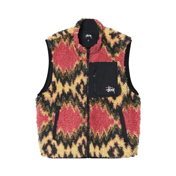 StÜssy Fillmore Sherpa Vest 'mustard