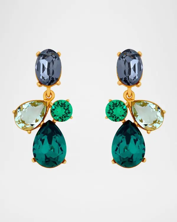 Oscar De La Renta Candy Drop Earrings - Emerald