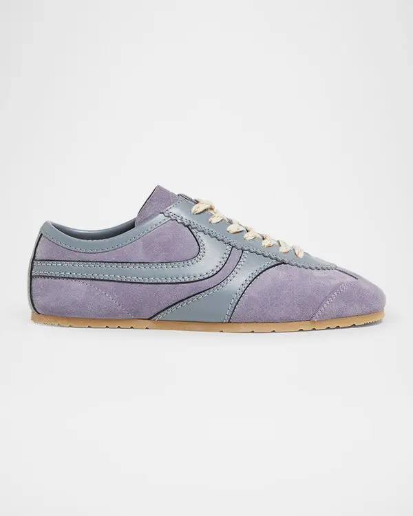 Dries Van Noten Mixed Leather Retro Runner Sneakers