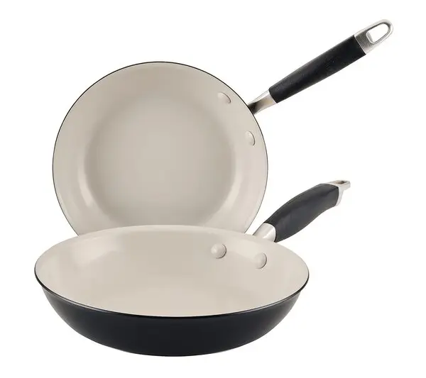 ANOLON Advanced Ceramic 2 Pc Nonstick Frying Pa N Set, Black