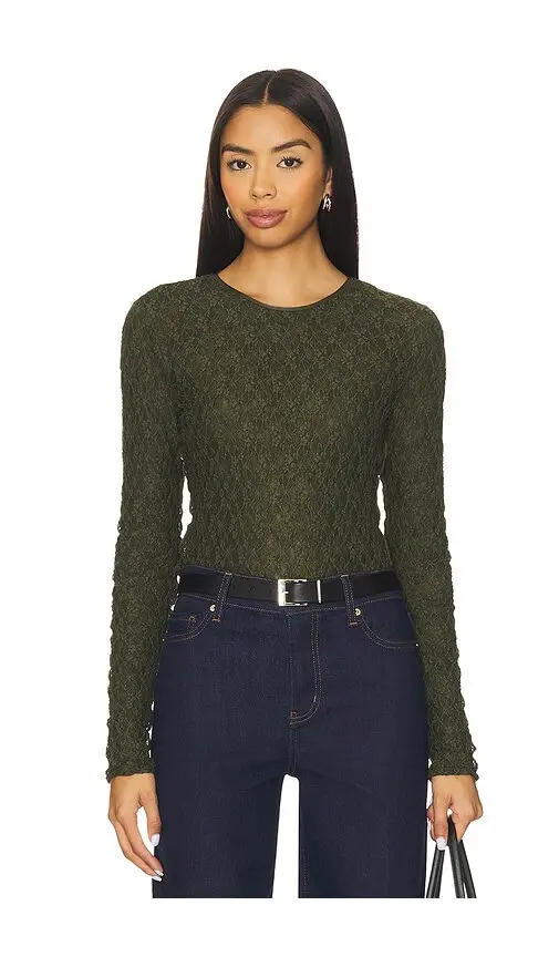 Rag & Bone Ellie Lace Long Sleeve Tee