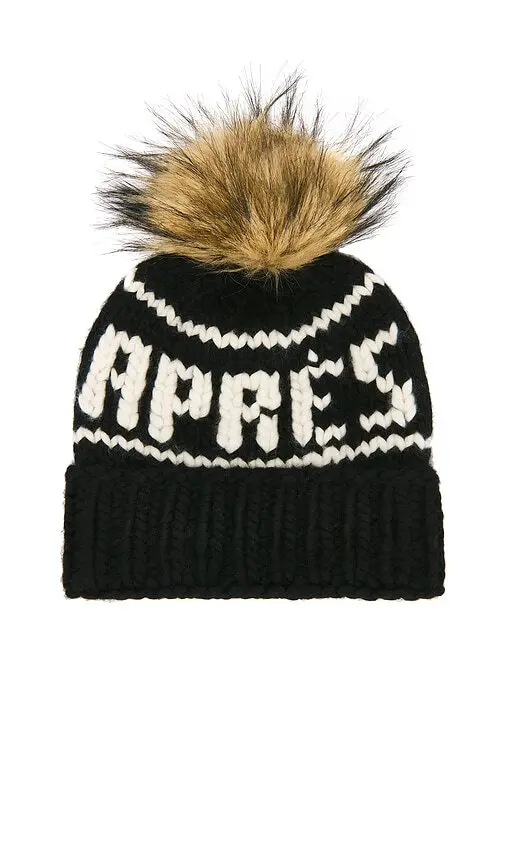 Lele Sadoughi Apres Beanie In Black