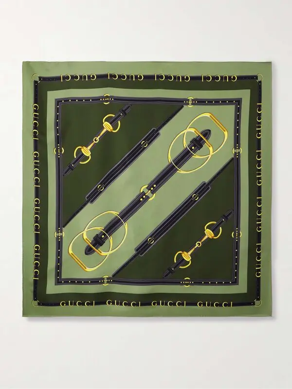 Gucci Printed Silk-twill Scarf