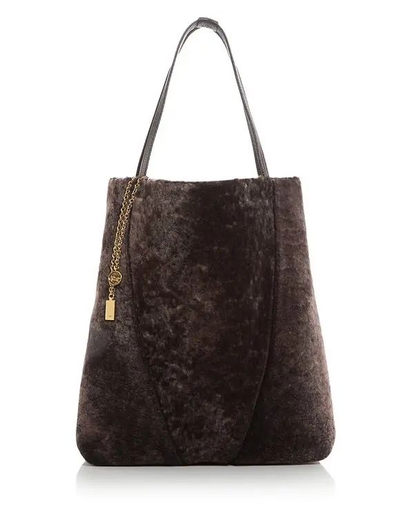 Chloé Spin Large Shearling Tote