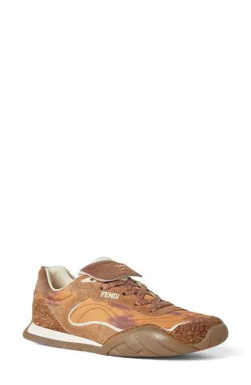 Fendi New Flow Low Top Sneaker - F1ty7 San/cara.tab/tof/pan