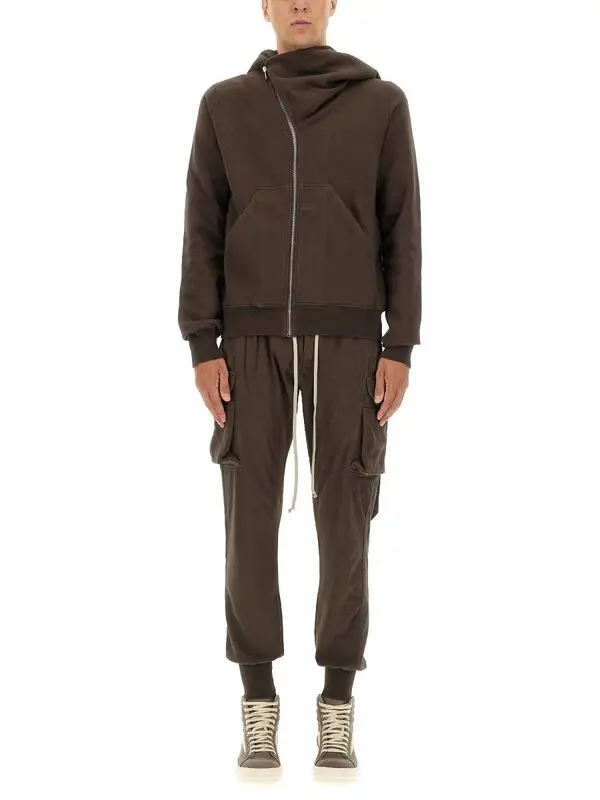 Rick Owens Asymmetrical Zipper Sweatshirt