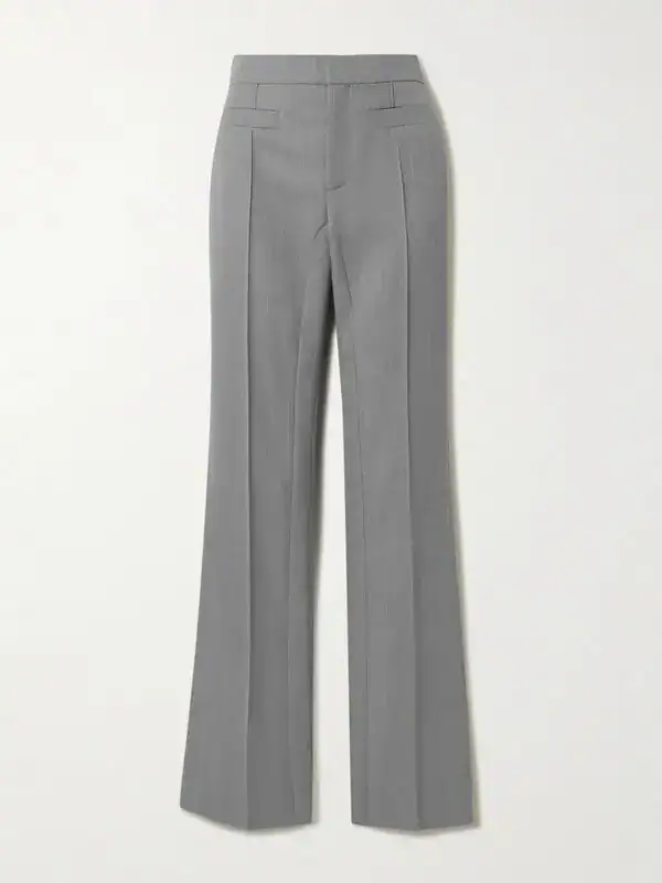 Chloé Wool Flared Slim-fit Trousers