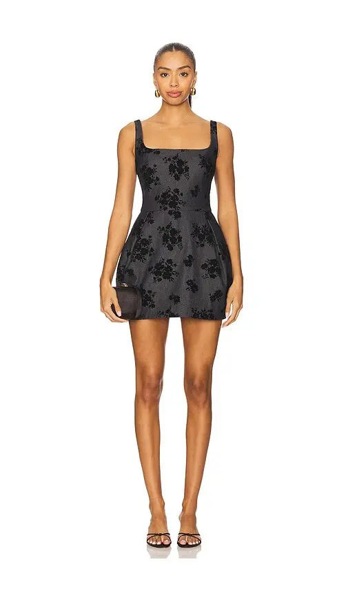 Amanda Uprichard Regency Floral Velvet Dress