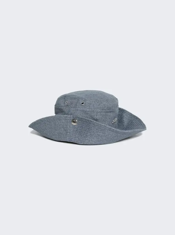 Jacquemus Le De-nã®mes Denim Bucket Hat - Blue