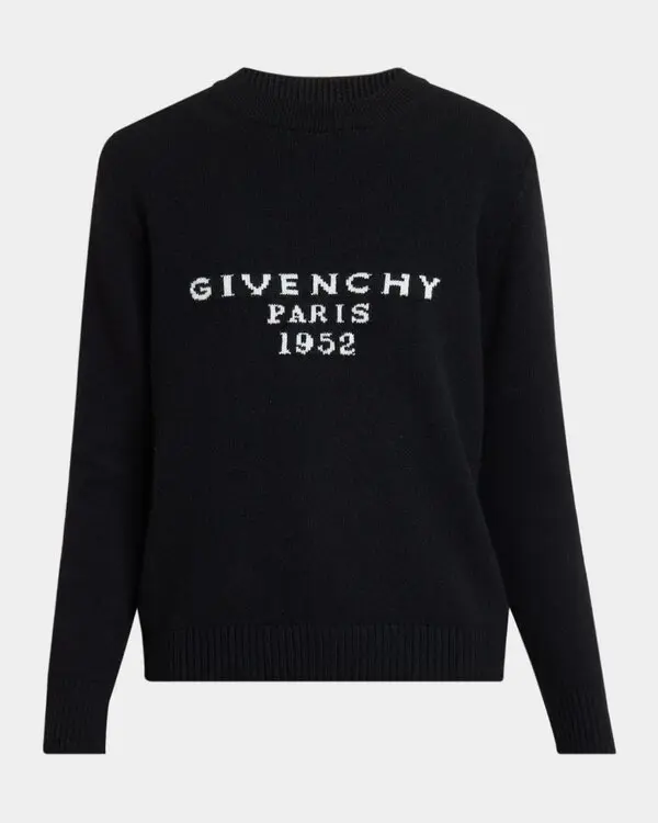 Givenchy Logo Wool-blend Sweater - Black
